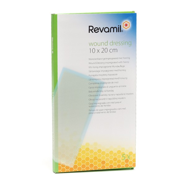 Revamil tulle au Miel médical - Pansement escarres, plaie