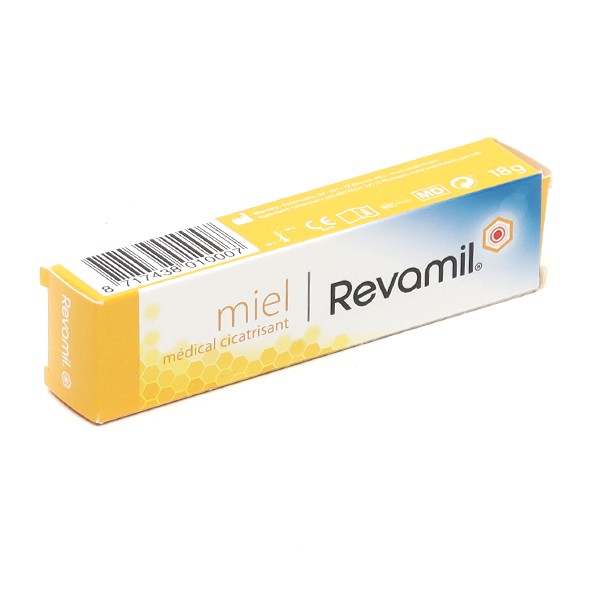 Revamil gel Miel medical - Soin cicatrisant - Plaie, lésion, brulure