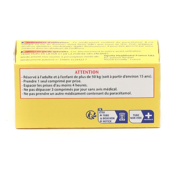 Doliprane 1000 mg effervescent - Paracétamol - Douleur et fièvre