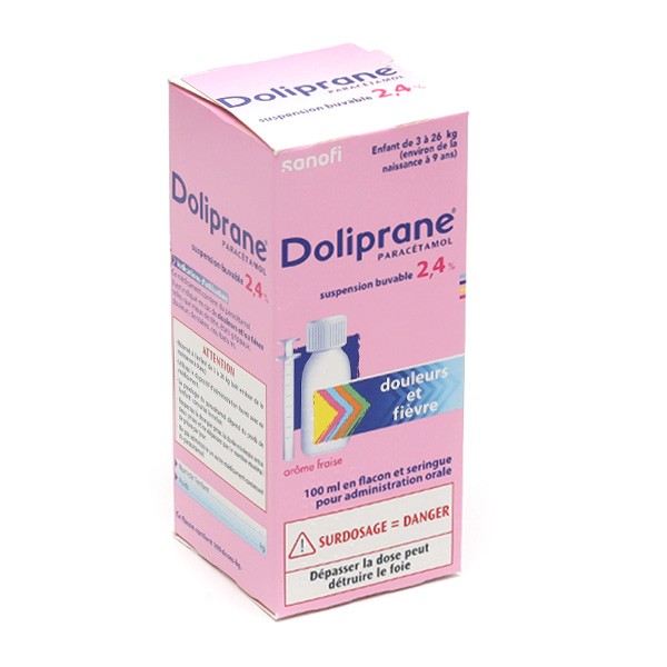 Doliprane sirop paracétamol pour bébé et enfant - Douleurs et fièvre