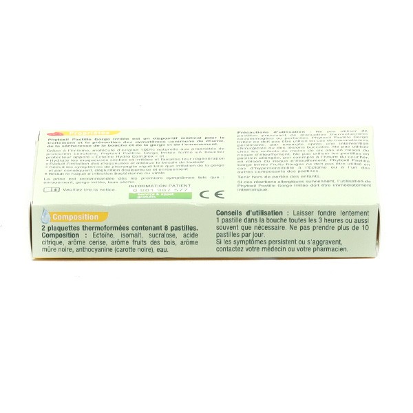 Phytoxil pastilles Gorge irritée Fruits rouges - Enrouement