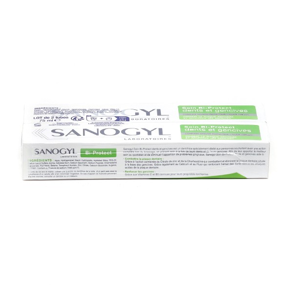 Sanogyl dentifrice soin Bi-Protect dents et gencives - Fluor