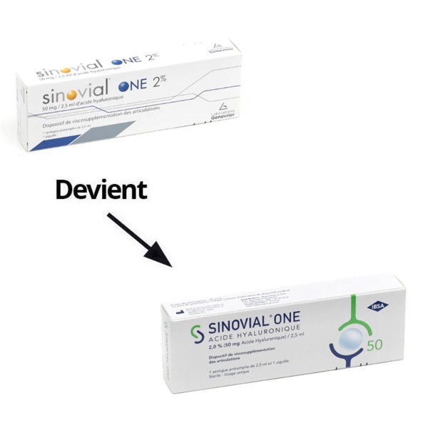 Seringue Sinovial One 2% - Arthrose et douleurs articulaires