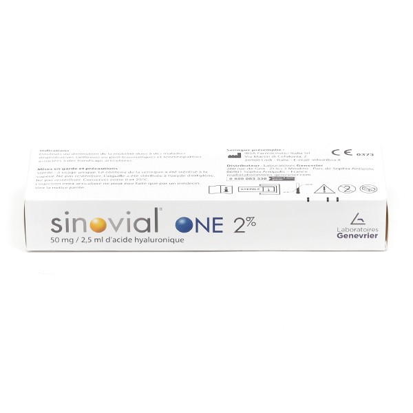 Seringue Sinovial One 2% - Arthrose et douleurs articulaires
