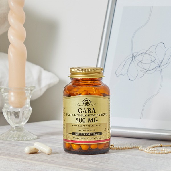 Solgar GABA 500 mg gélules - Acide gamma aminobutyrique - Stress