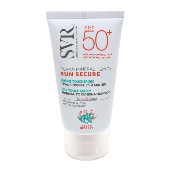 SVR Crème toucher sec Ecran minéral teinté SPF50+ Sun Secure