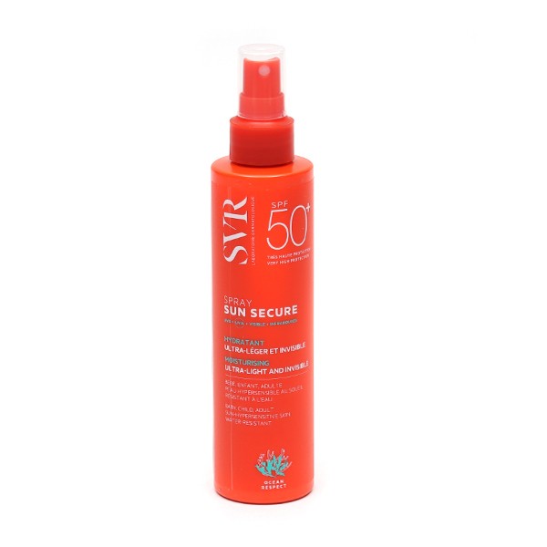 SVR Sun Secure spray solaire SPF 50+ Très haute protection