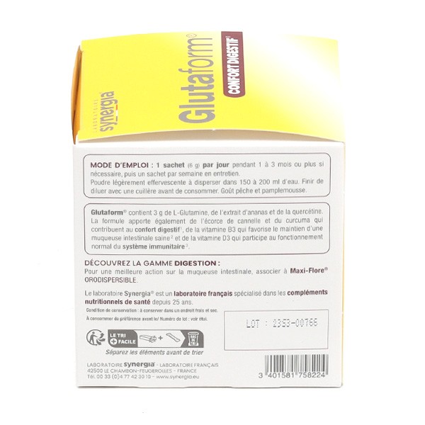 Glutaform - Confort digestif, immunité - Vitamine D, quercérine