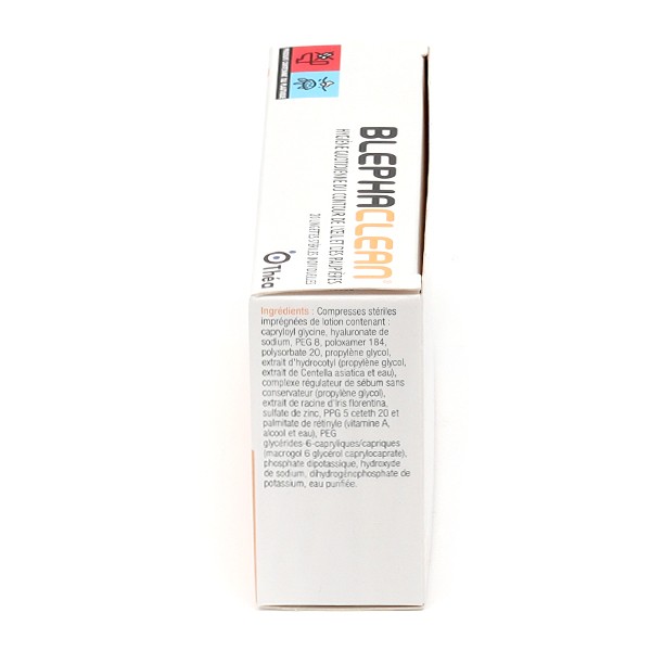 Blephaclean compresse imprégnée stérile – Hygiène des paupières