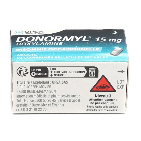 Donormyl comprimés sécables - Médicament pour dormir - Insomnie