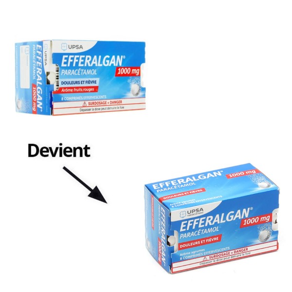 Efferalgan 1 g comprimés effervescents agrumes - Paracetamol