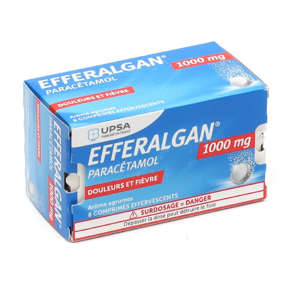 Efferalgan 1 g comprimés effervescents agrumes - Paracetamol