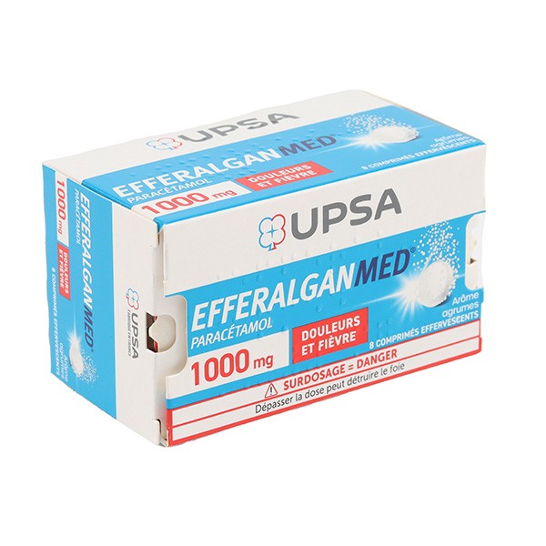 Efferalgan 1000 mg effervescent - Paracétamol - Douleurs