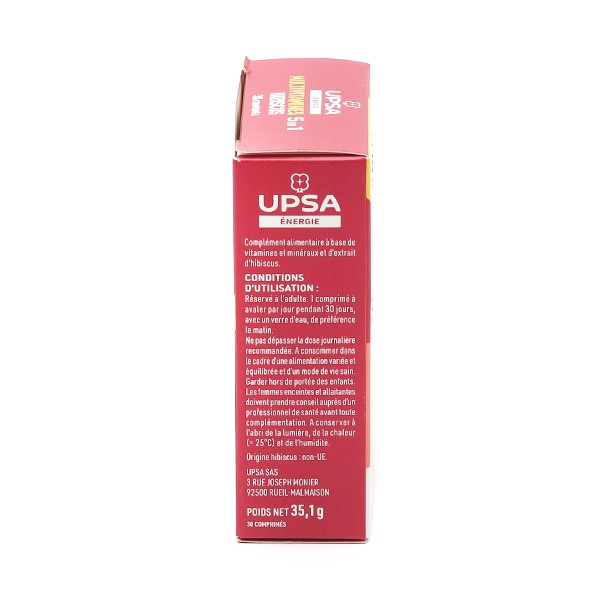 UPSA Energie multivitamines 5 en 1 comprimés - 9 vitamines, 2 minéraux