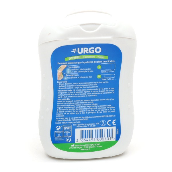 Urgo Pansement extensible anti adhérent - Plaie superficielle