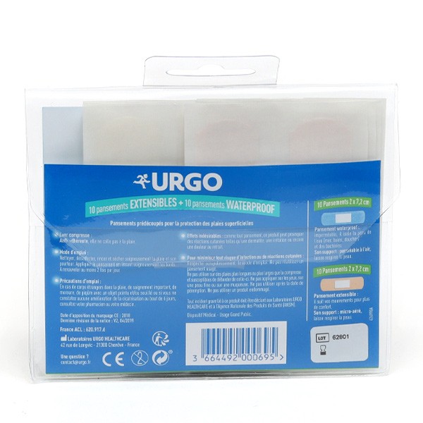 Urgo Pocket Pansements extensibles et waterproof - Soin des plaies