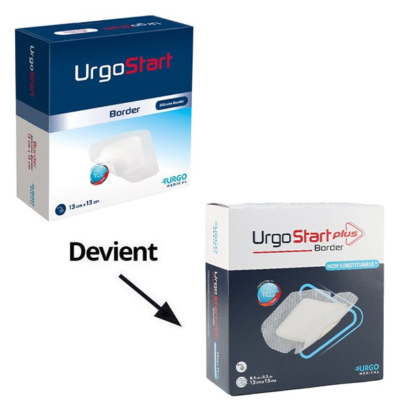 UrgoStart Plus Border - Pansement hydrocellulaire adhésif - Cicatrisation