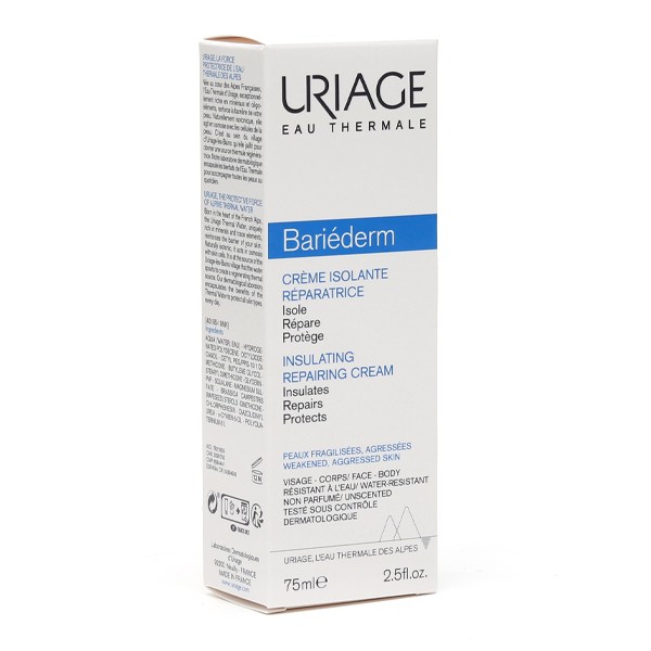 Uriage Bariéderm crème isolante 75 ml - Mains irritées, eczéma