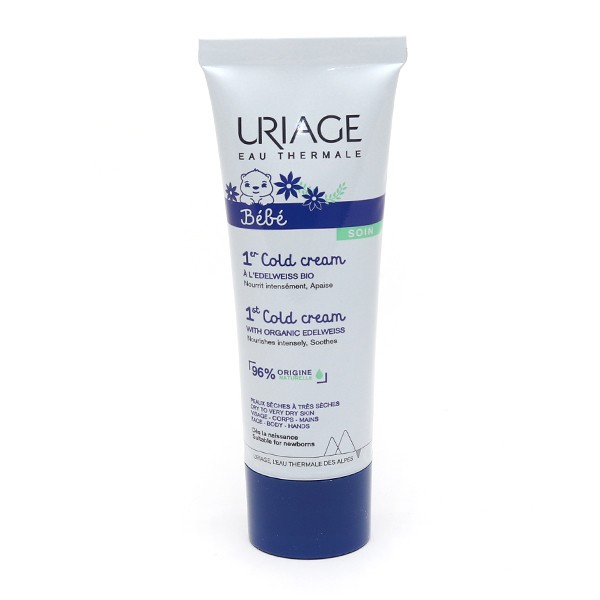 Uriage Bébé Cold Cream à l'Edelweiss bio - Peau sèche ou irritée