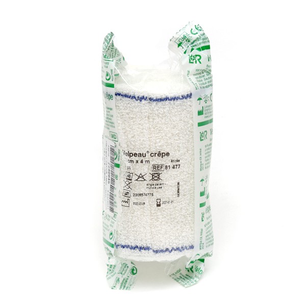 Velpeau bande crêpe 100% coton pour pansement - Compression