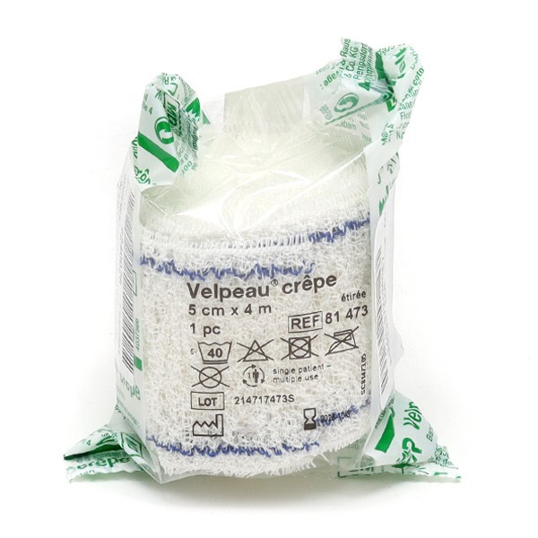 Velpeau bande crêpe 100% coton pour pansement - Compression