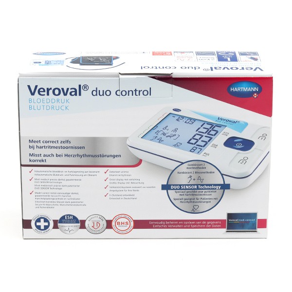 Hartmann Veroval duo control tensiomètre de bras - Contrôle Arythmie