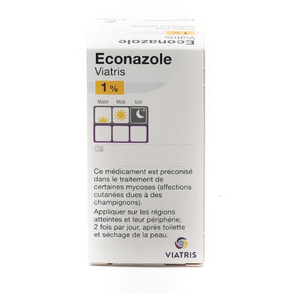 Econazole poudre antifongique Viatris - Mycose Pied - Champignon