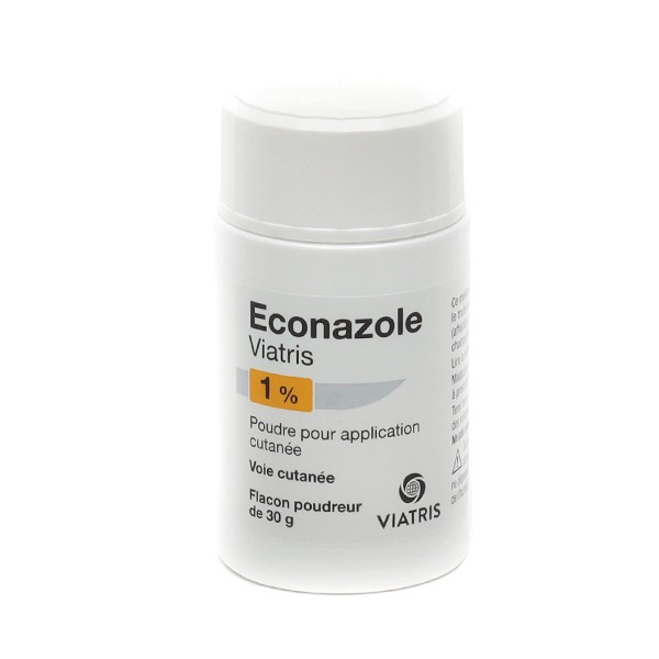 Econazole poudre antifongique Viatris - Mycose Pied - Champignon