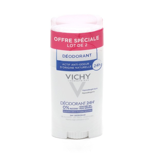 Vichy deodorant soin 24h stick - Transpiration - Sans aluminium