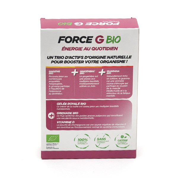 Force G Bio Vitality ampoules - Vitalité - Energie au quotidien