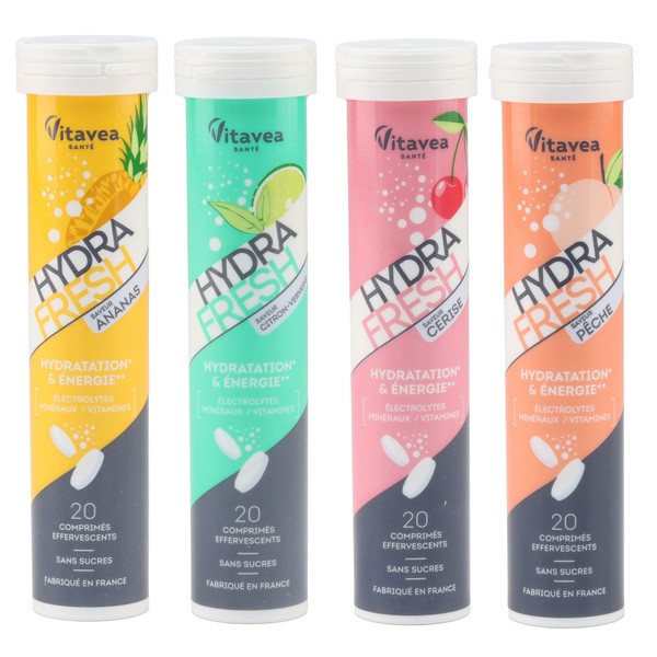 Vitavea Hydrafresh comprimés effervescents | Hydratation | Electrolytes