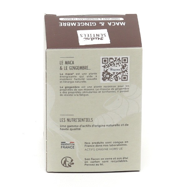 Nutri'sentiels Maca Gingembre gélules - Tonifiant - Dynamisant sexuel