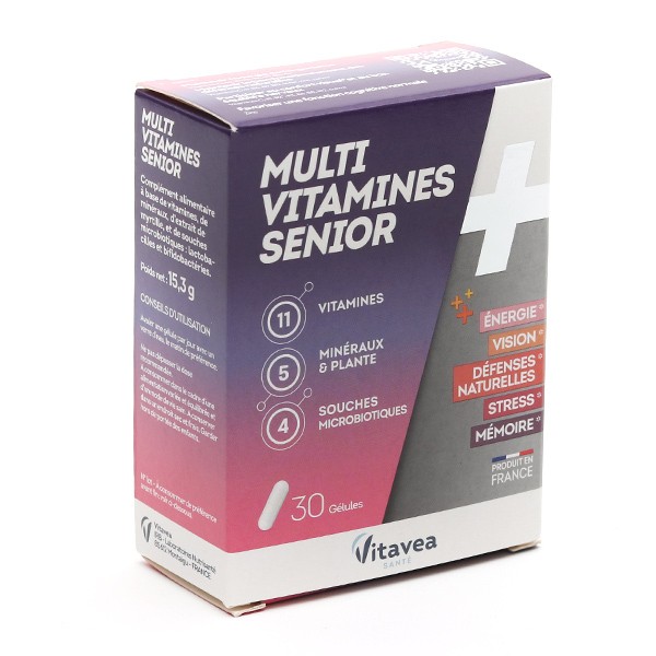 Vitavea Multivitamines Senior 30 gélules - 5 actions