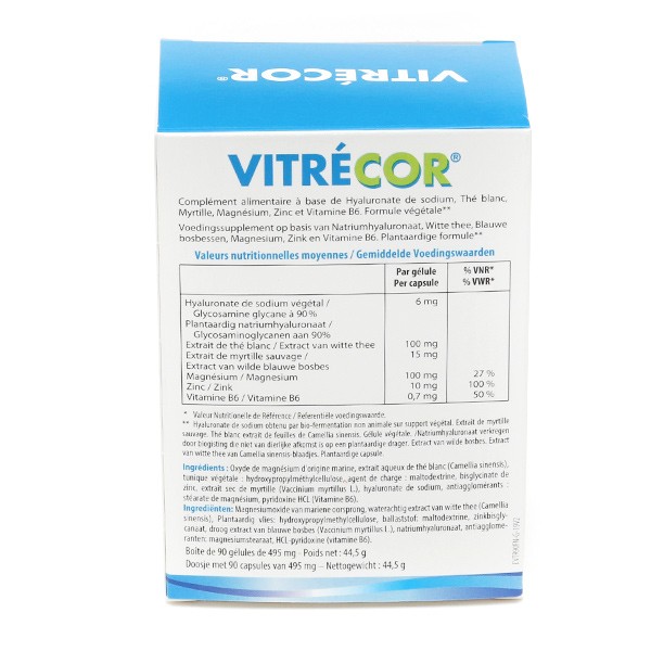 Vitrecor gélules pour les yeux - Trouble de la vision - DMLA