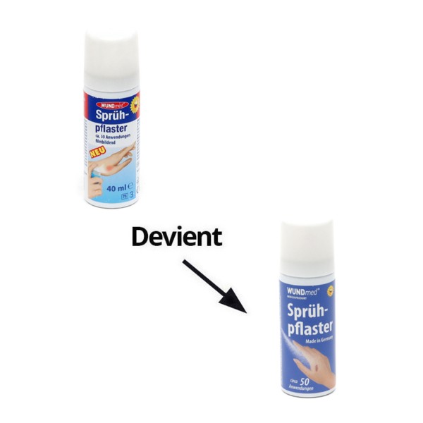 Pansement spray Wundmed 40ml - plaie superficielle - imperméable