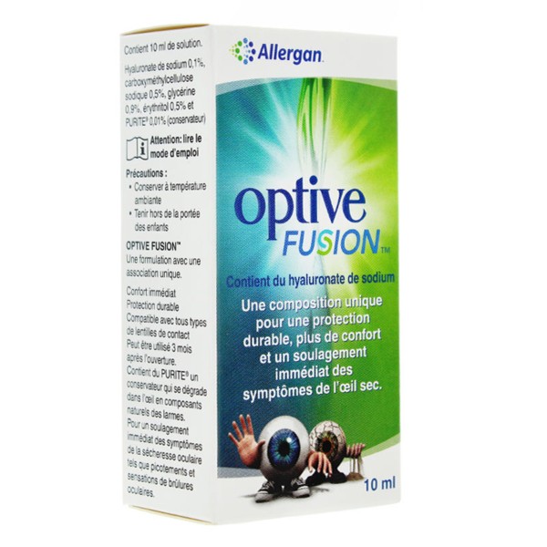 Optive Fusion solution ophtalmique - Yeux secs et fatigués