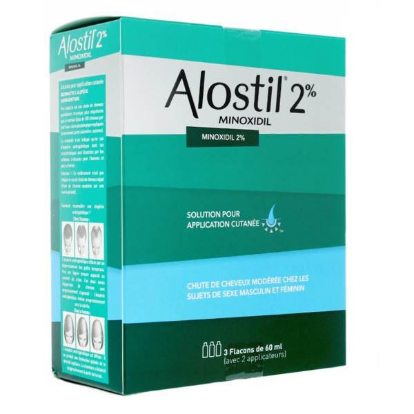 Alostil Minoxidil 2% - Traitement pour la Chute de cheveux