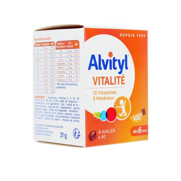 Alvityl Vitalité comprimés - Vitamines dès 6 ans - Immunité