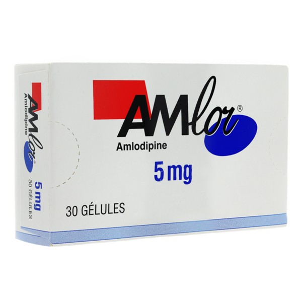 Amlor 5mg gélules - Médicament pour l'hypertension et l'angor