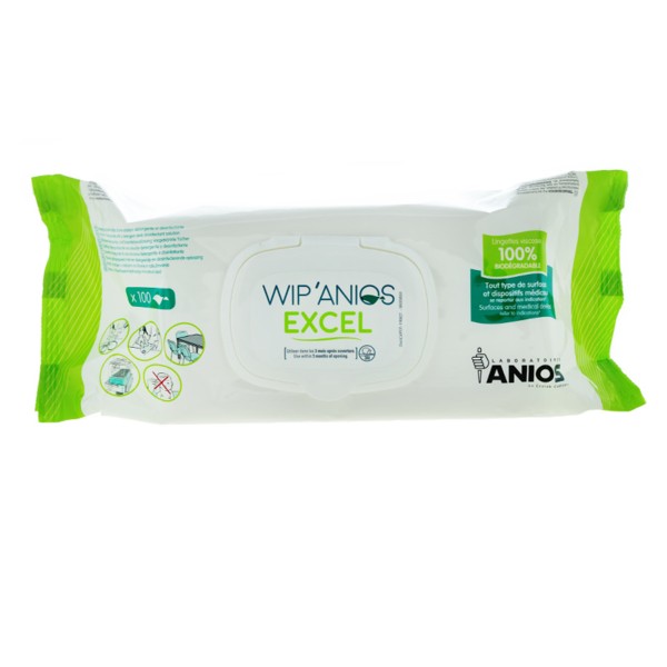 Wip Anios lingettes désinfectantes - Décontamination surfaces