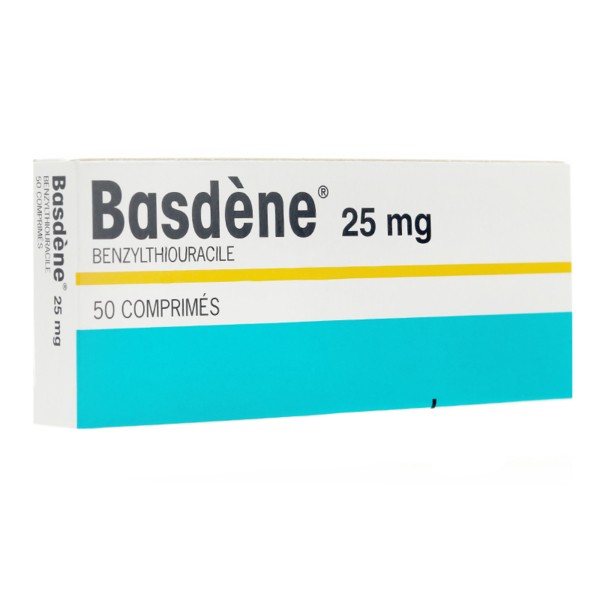 Basdène 25 mg comprimés - Médicament pour la thyroïde