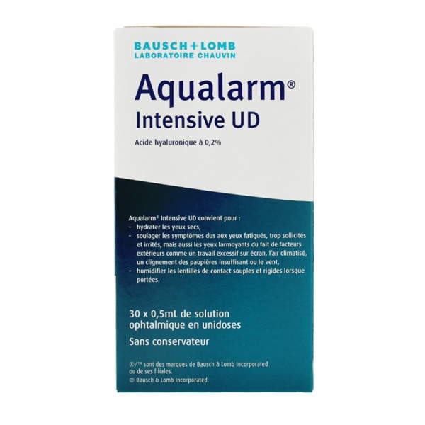Solution Aqualarm Intensive UD pour yeux secs - 30 unidoses