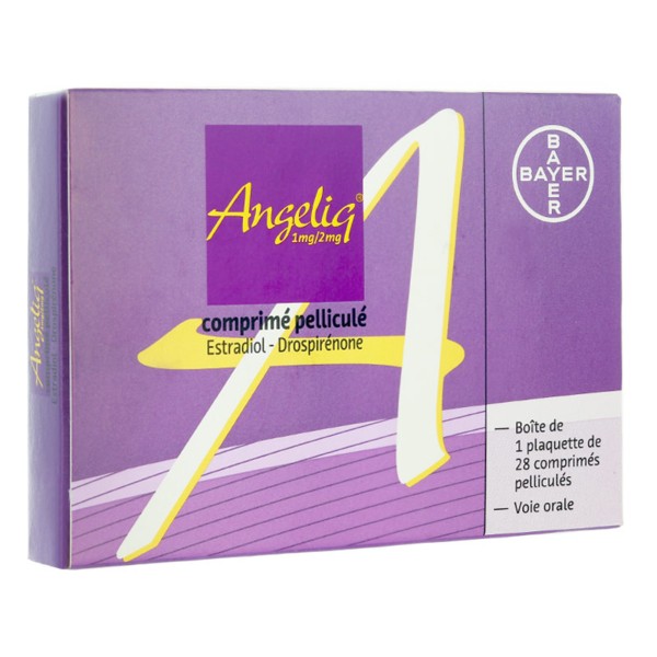 Angeliq 1m / 2mg - Traitement hormonal substitutif : médicament ménopause
