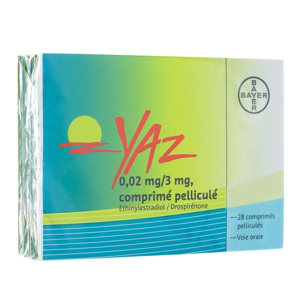 Yaz pilule contraceptive - contraception, 3 plaquettes