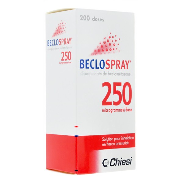 Beclospray 250mg/dose : Inhalation buccale pour le traitement de l'asthme