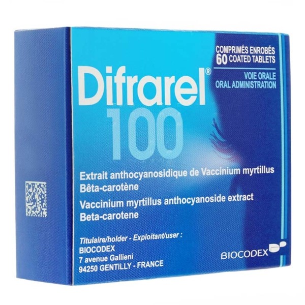 Difrarel 100 mg 60 comprimés pour circulation sanguine - Jambes lourdes