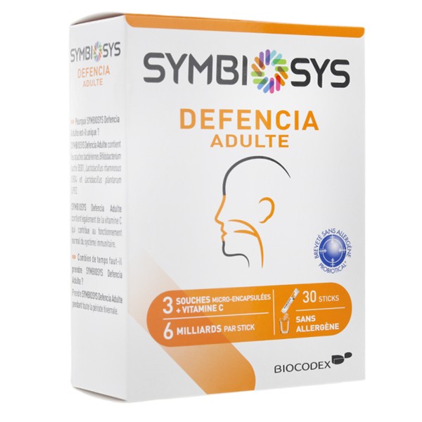 Symbiosys Defencia Adulte sticks - Probiotiques - Immunité