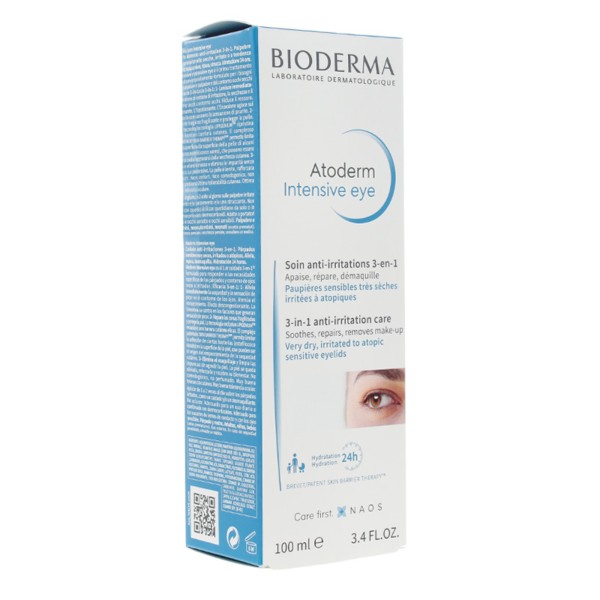 Bioderma Soin anti-irritations 3-en-1 Atoderm Intensive eye paupières