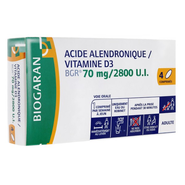 Acide alendronique Mylan 70 mg - Traitement de l'ostéoporose