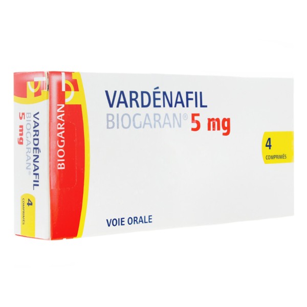 Vardénafil 5 mg Biogaran - Trouble de l'érection - générique Levitra